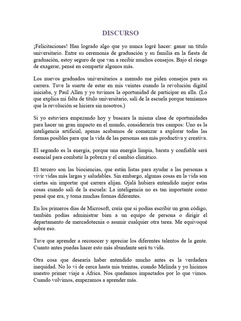 DISCURSO | PDF