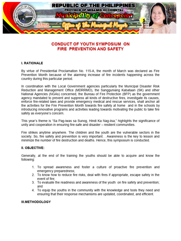 Concepcion Fire Month Celebration Training Design | PDF | Emergency ...