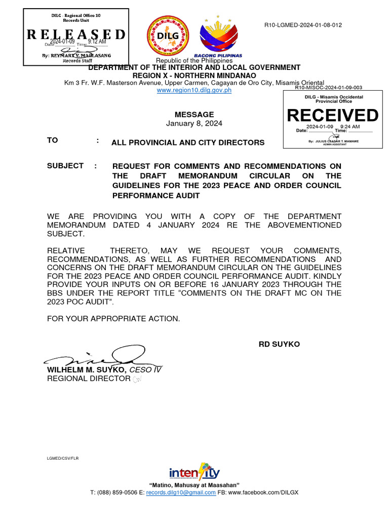 POC Performance Audit Guidelines 2024 | PDF