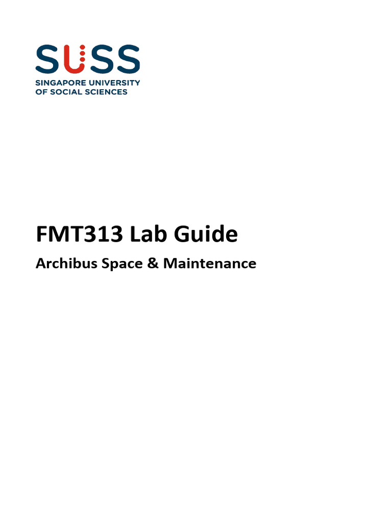 FMT313 Archibus Guide-Lab 2 & 3 | PDF | Autodesk Revit | Databases