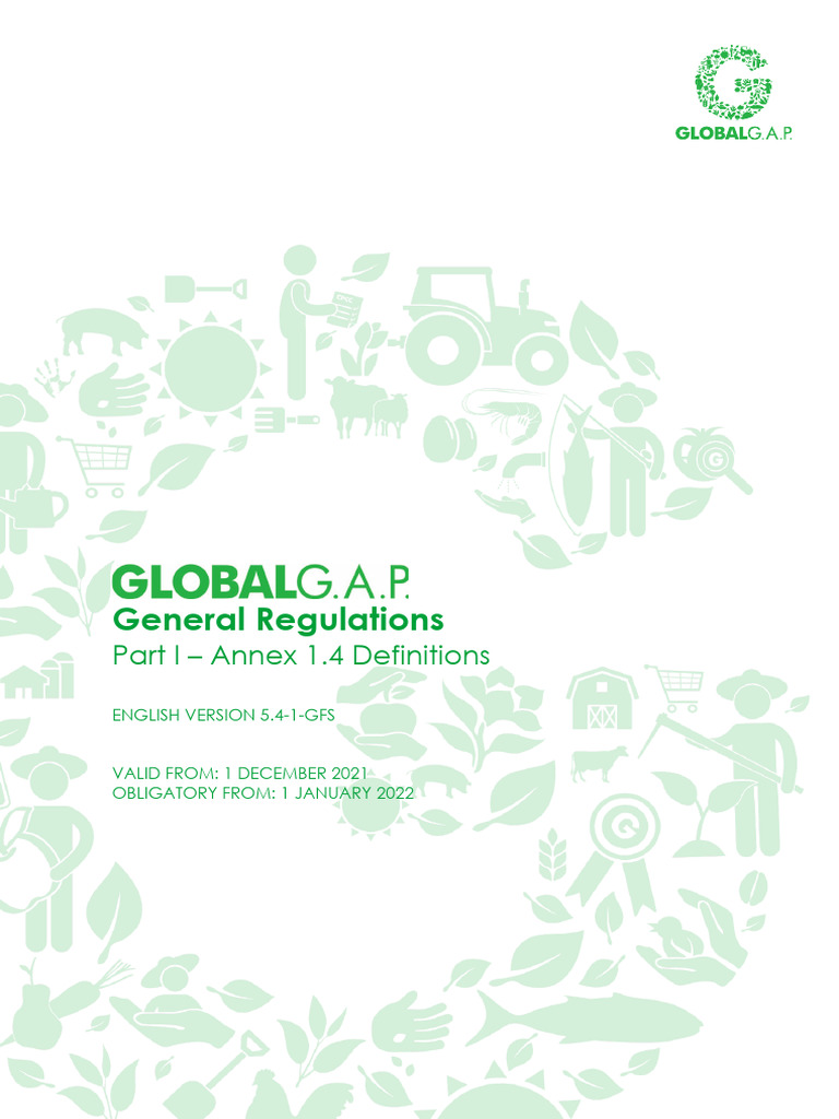 GG GR Part-I Annex I-4 V5 4-1-GFS en | PDF | Audit | Quality Management ...
