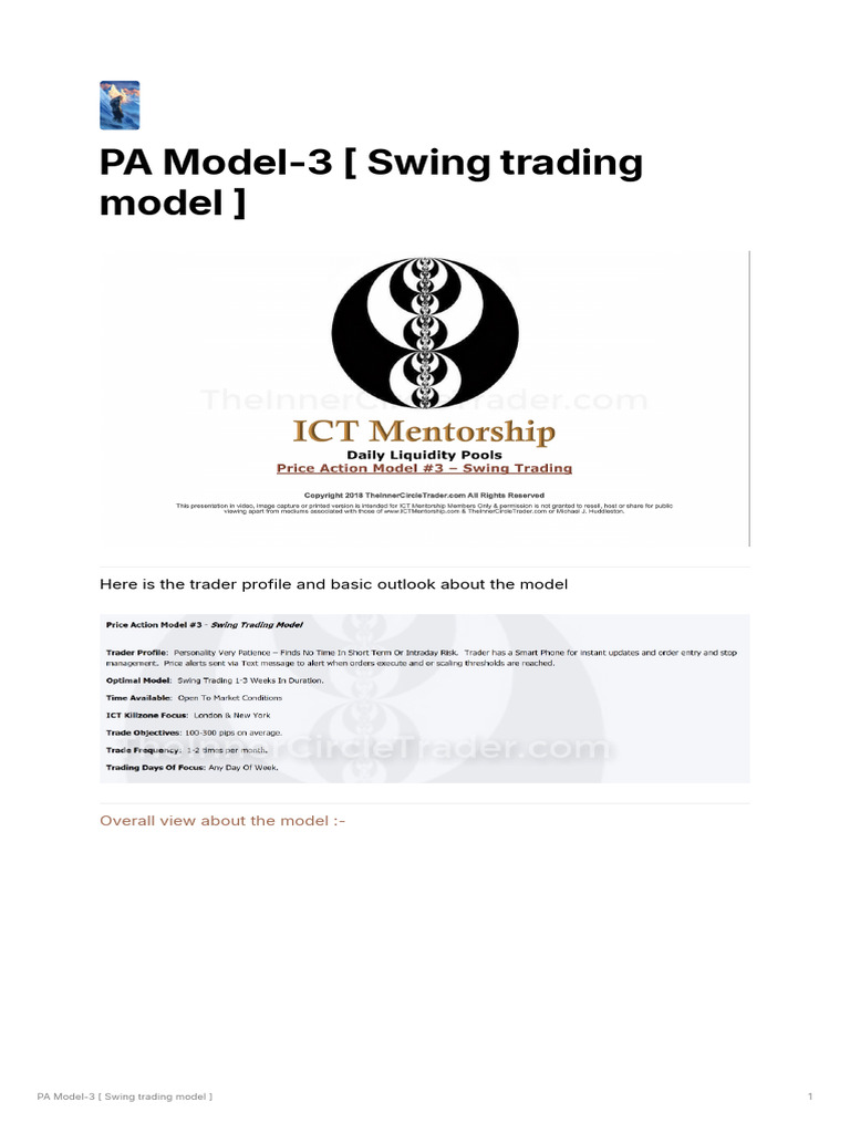 PA Model-3 - Swing Trading Model | PDF | Market Trend | Business