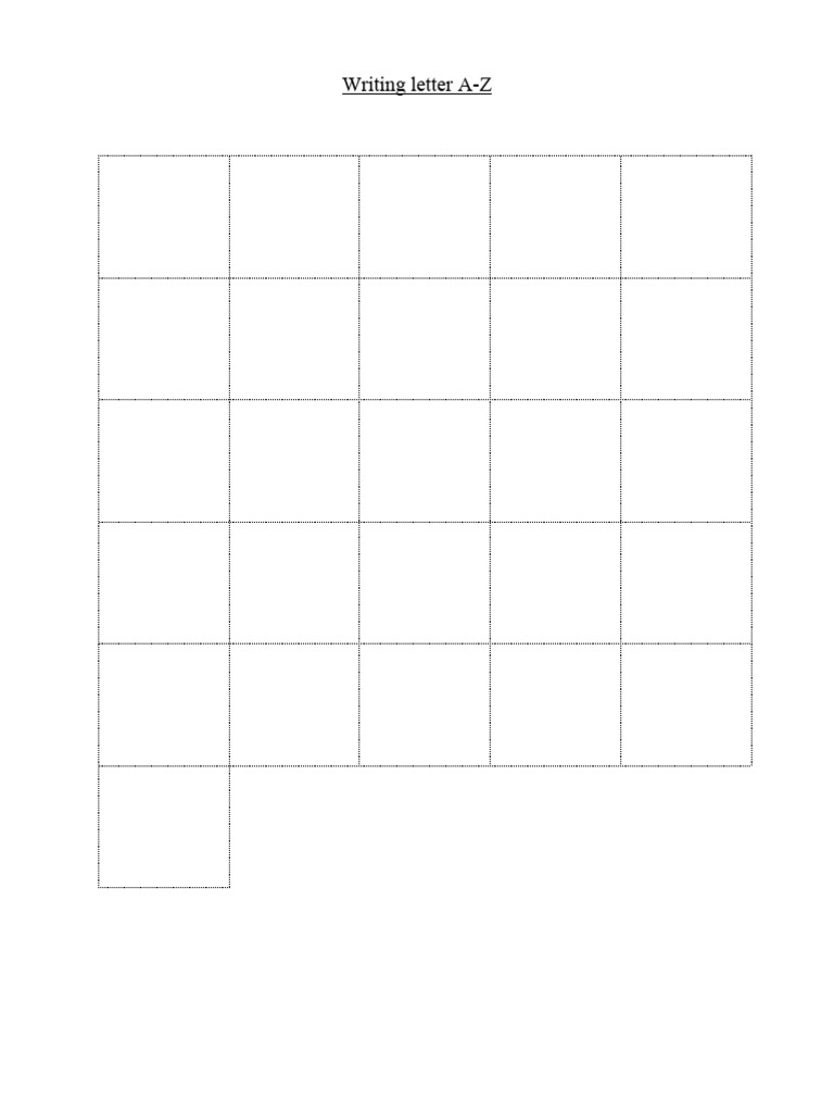 Writing Letter A-Z | PDF