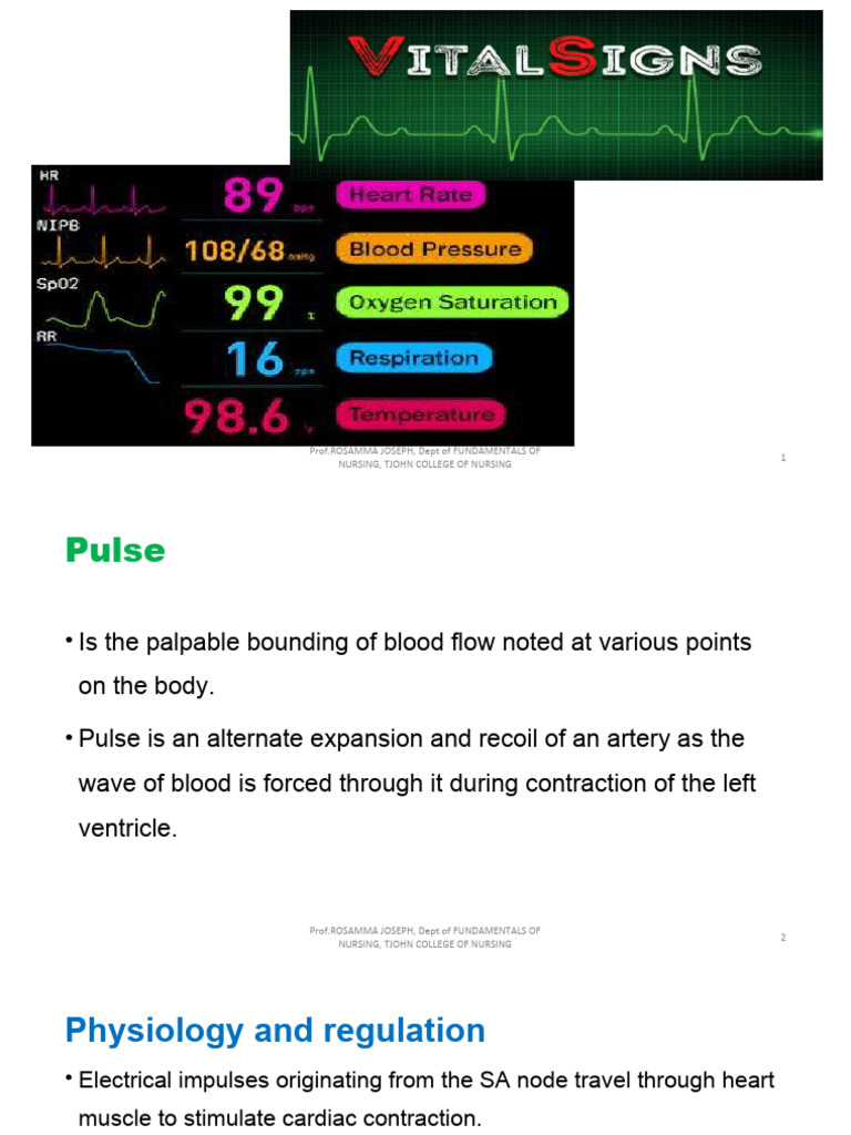 Assessment of Pulse | PDF