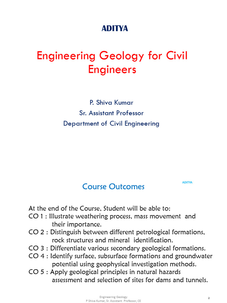 Engineering Geology Unit 1 | PDF | Dune | Earth Sciences