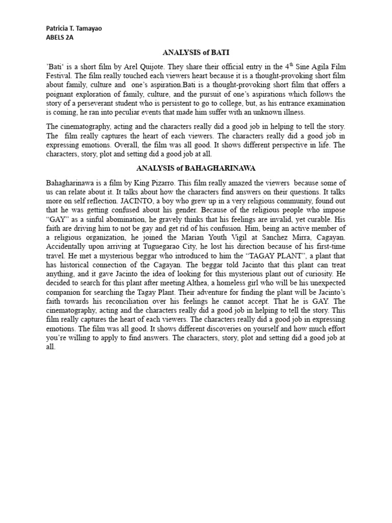 ANALYSIS AmLit | PDF | Faith Healing