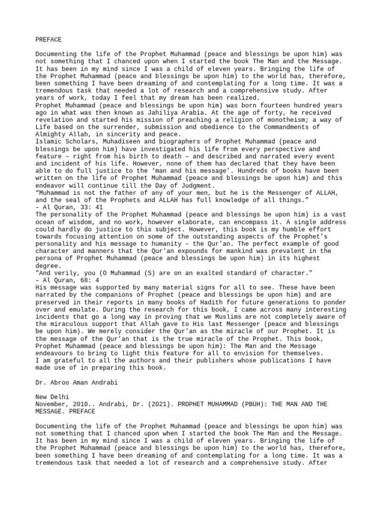 Muhammad - Man and Prophet by Adil Salahi | PDF | Quran | Islam