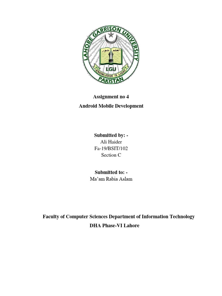 Ali Assignment | PDF
