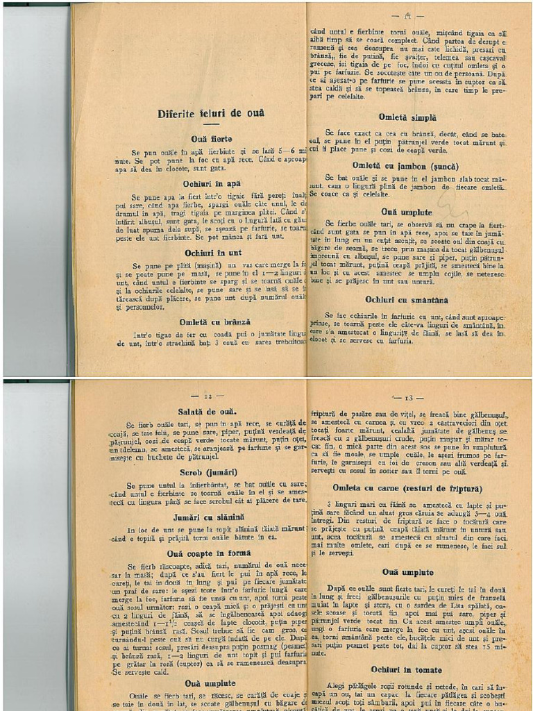 Carte de Bucate Veche | PDF