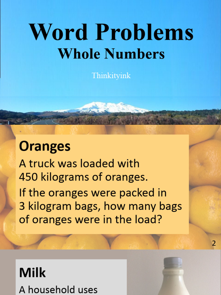 Whole Number Problems | PDF Whole Number Problems | PDF