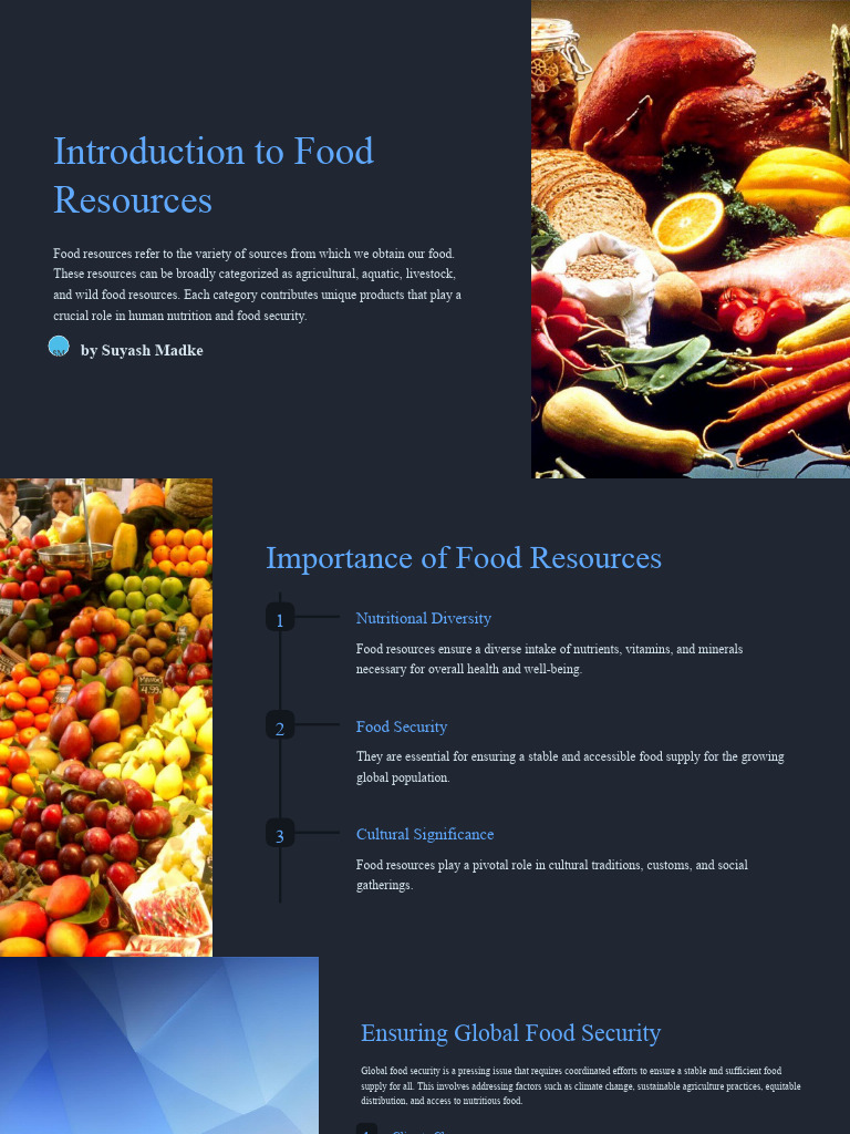 Introduction to Food Resources | PDF