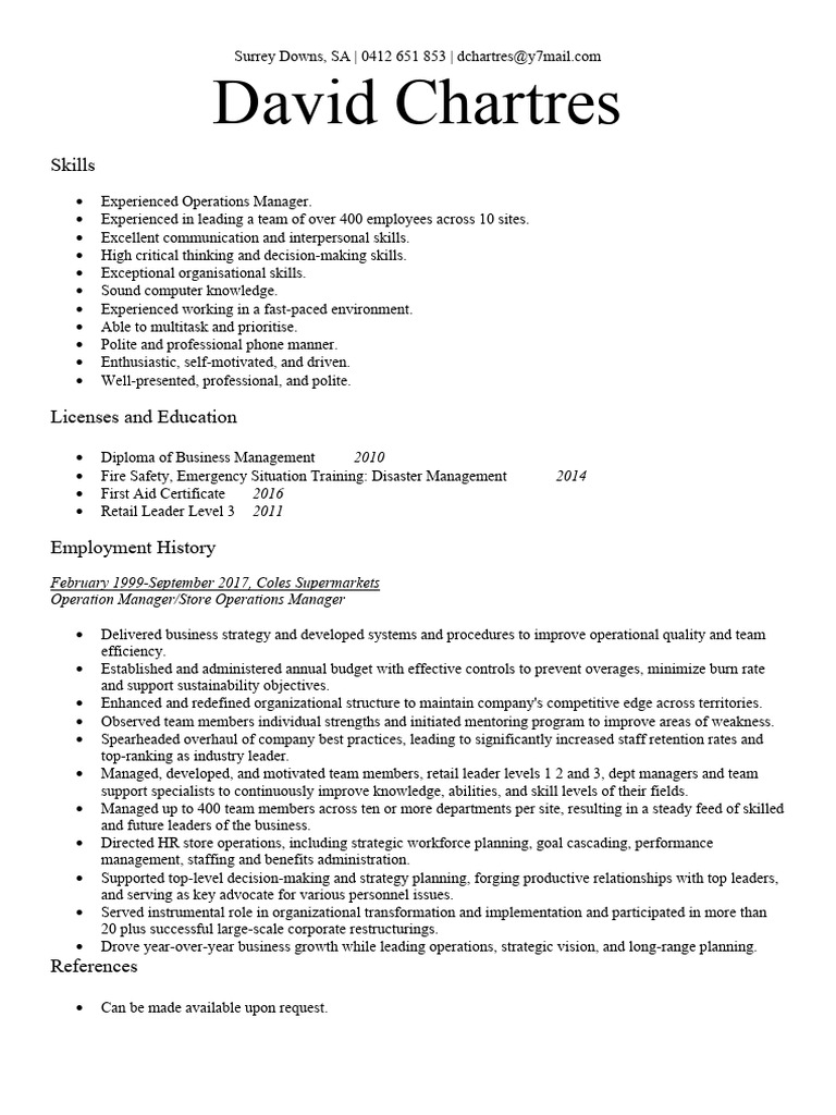 David Chartres 2022 2 | PDF