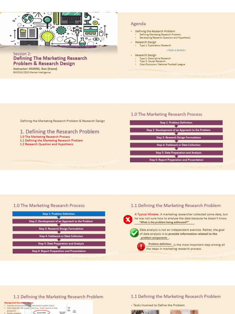 Defining The Marketing Research Problem & Research Design | PDF ...