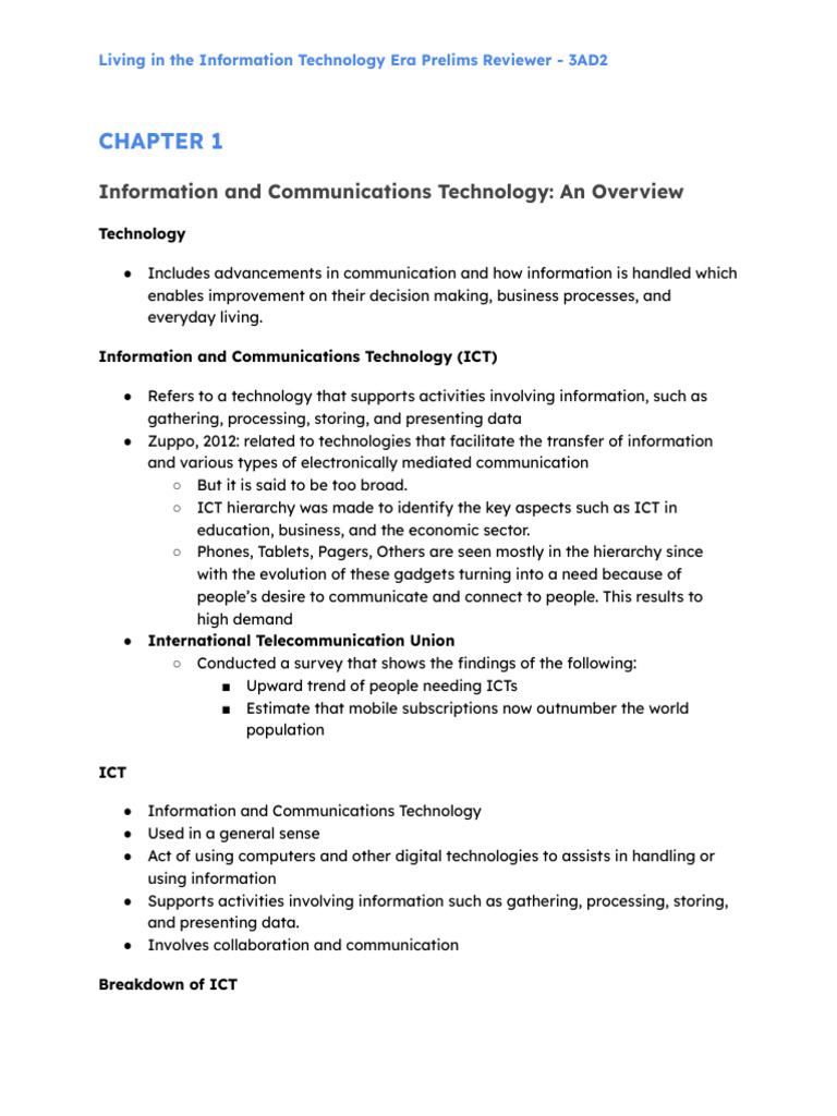Lite Prelims Reviewer | PDF | World Wide Web | Internet & Web