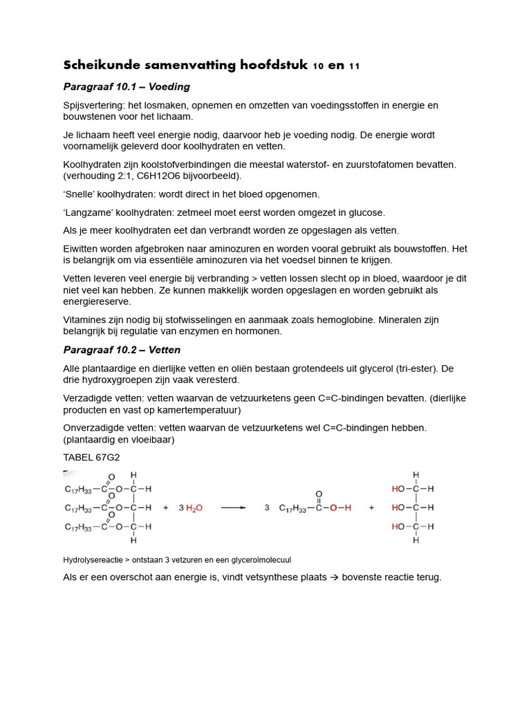 Scheikunde Samenvatting Hoofdstuk 10 en 11 | PDF Scheikunde Samenvatting Hoofdstuk 10 en 11 | PDF