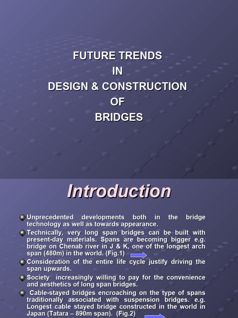 Future Trends in Design & Construction of Bridges | PDF | Precast ...