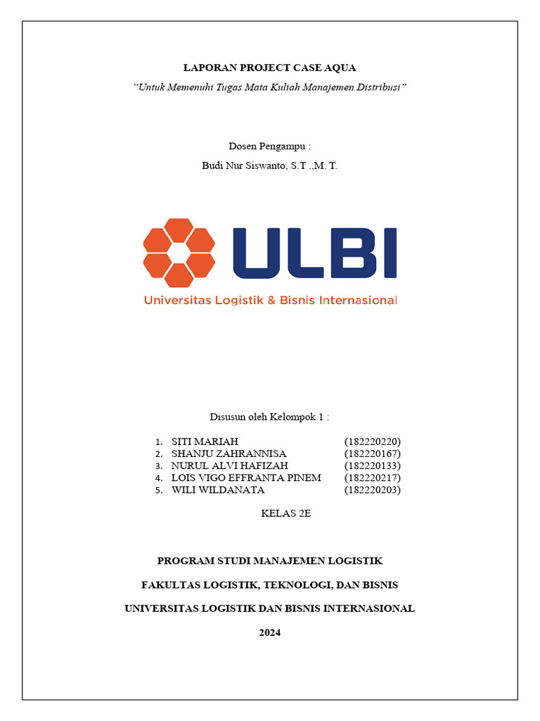 Laporan - Project - Case - Aqua 2 | PDF