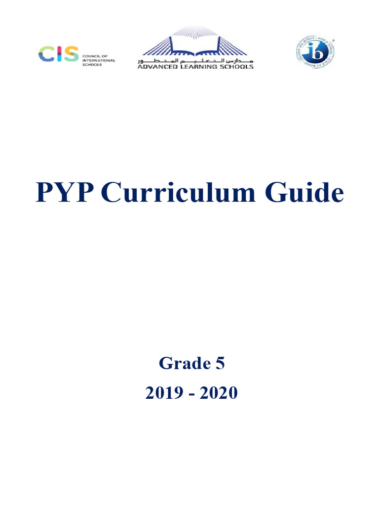 PYP Curriculum Guide Grade 5 | PDF | Learning