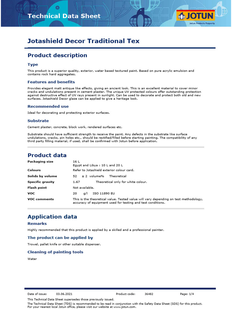 Jotashield Decor Traditional Tex | PDF | Computers | Technology & Engineering