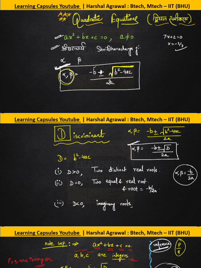Learning Capsules Youtube - Harshal Agrawal: Btech, Mtech - IIT (BHU) | PDF