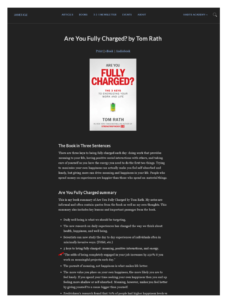 Are You Fully Charged | PDF