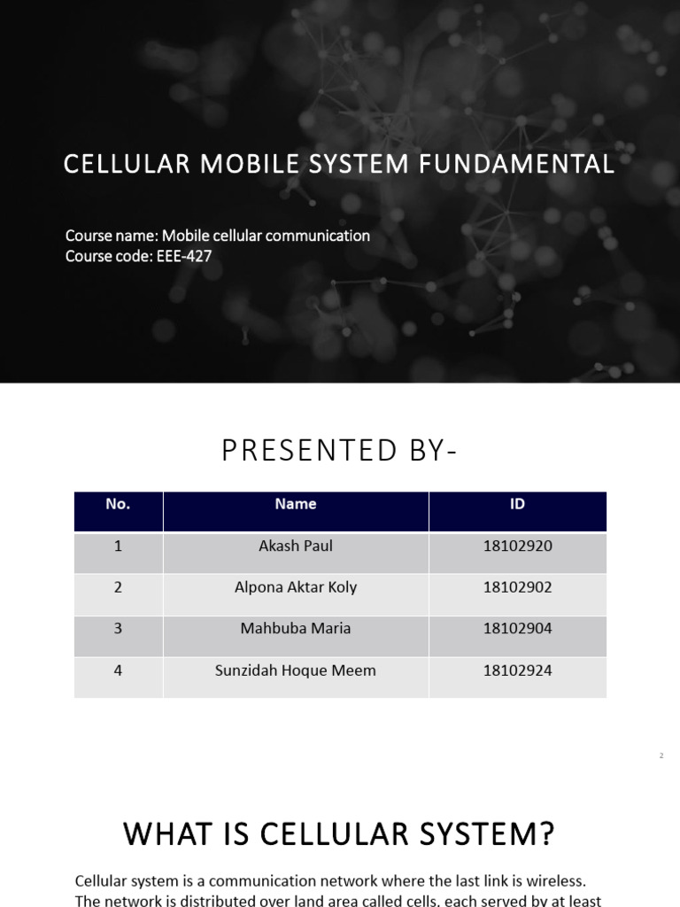 Cellular System Fundamentals | PDF | Cellular Network | Telecommunications