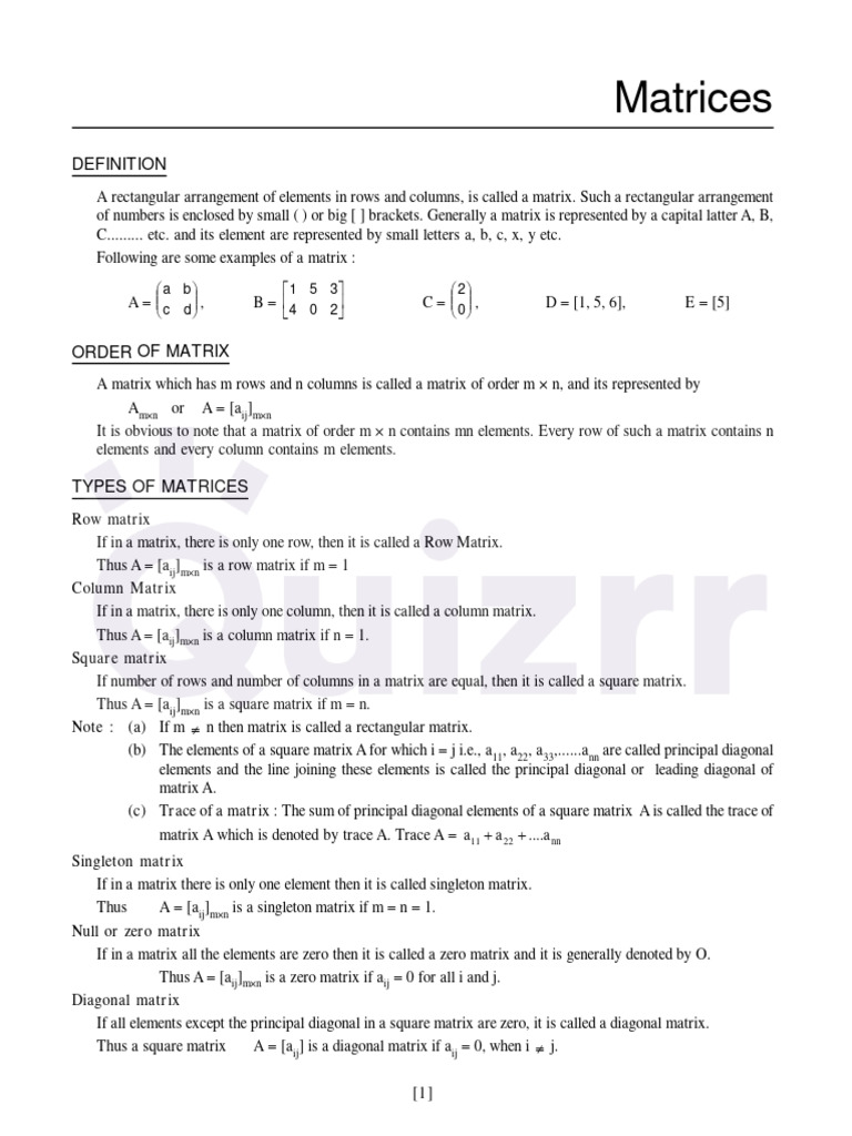 20 FR | PDF | Matrix (Mathematics) | Algebra
