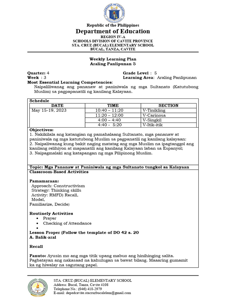 WLP Ap Q4 Week 3 | PDF