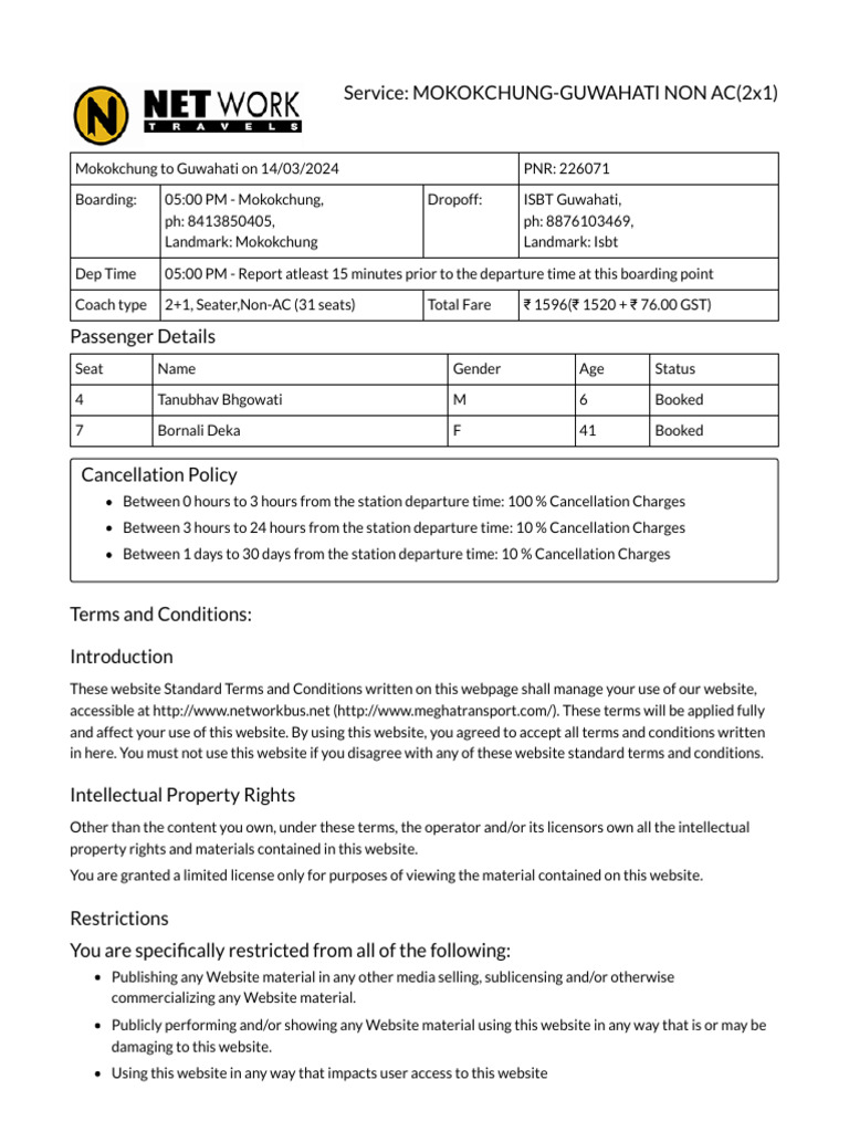 Network Travels Final | PDF | Indemnity | Legal Liability