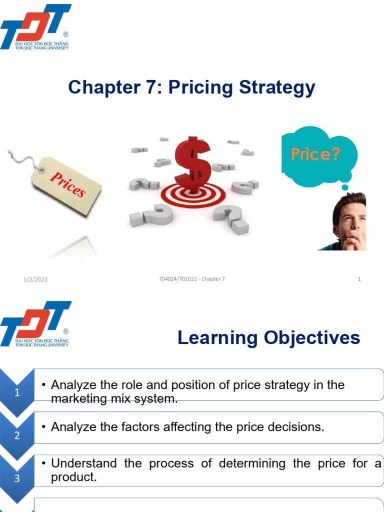 Chapter 07 - Pricing Strategy | PDF | Pricing | Demand
