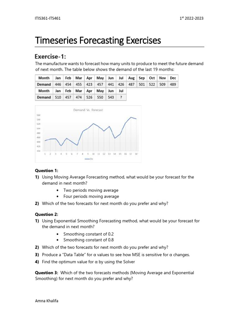 Forecasting Techniques Guide | PDF | Forecasting | Moving Average