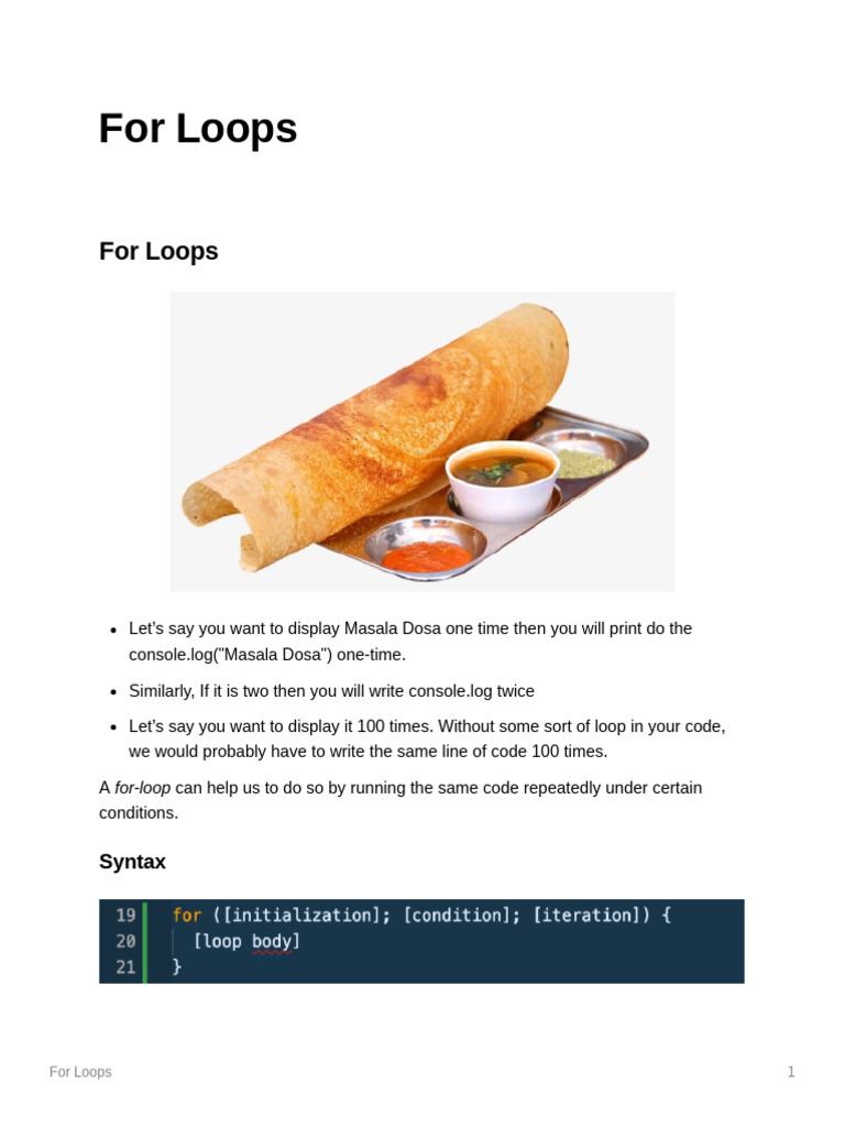 For Loop Basics for Beginners | PDF | Control Flow | Software Engineering