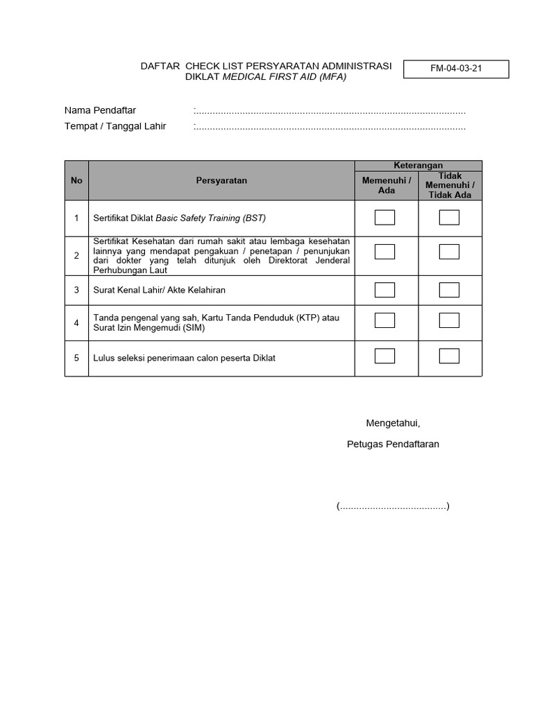 DIKLAT MEDICAL FIRST AID (MFA) | PDF