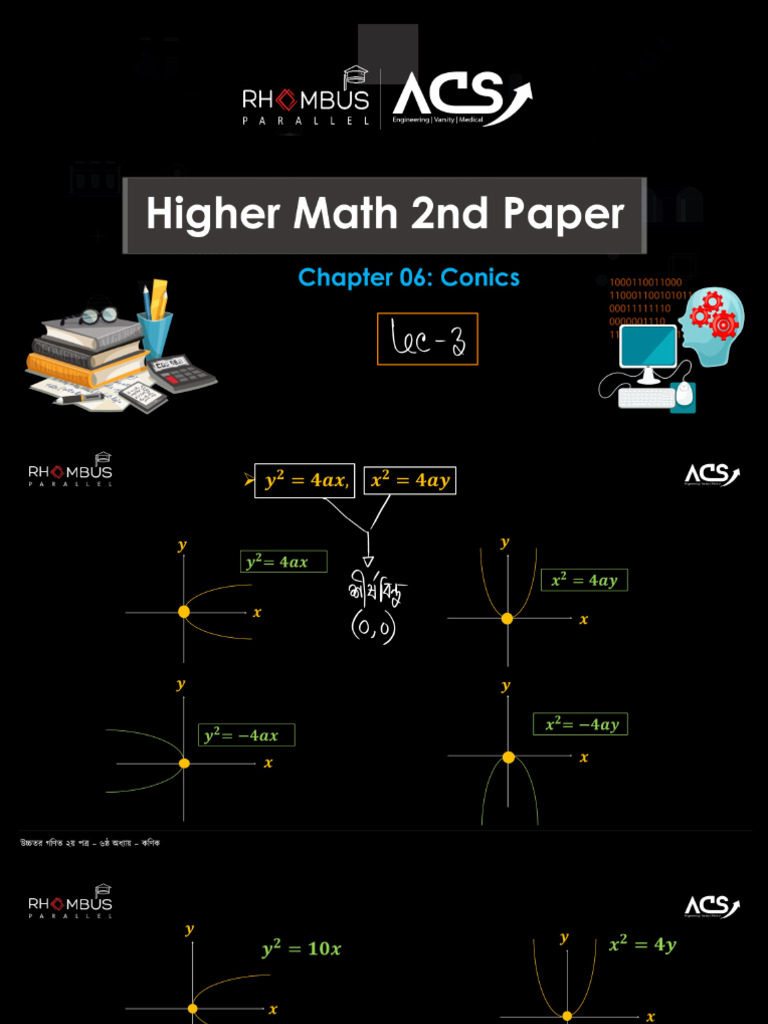 32.conics Lec 3 | PDF