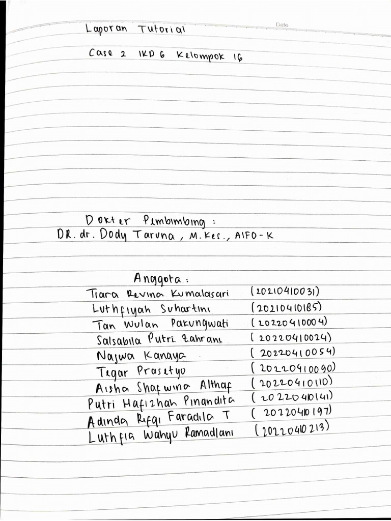 Laptor Ikd 6 Case 2, DR Doddy | PDF