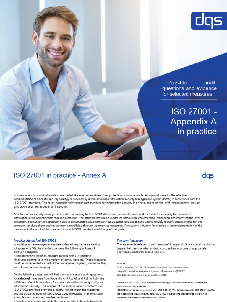 ISO 27001 - Appendix A in Practice: Possible Audit Questions and ...