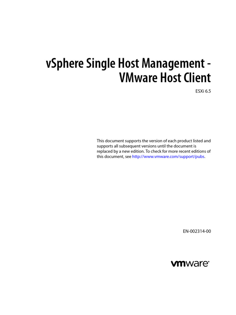 Vsphere HTML Host Client 18 Guide | PDF | Active Directory | Public Key Certificate