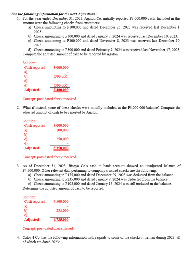 Acctg 102 Prelim Quiz 1 With Solution | PDF | Banks | Transaction Account