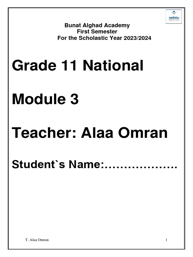 Module 3 | Download Free PDF | Adjective | Verb Module 3 | Download Free PDF | Adjective | Verb
