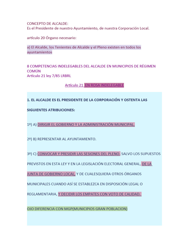 Concepto de Alcalde | PDF | Alcalde | Gobierno local