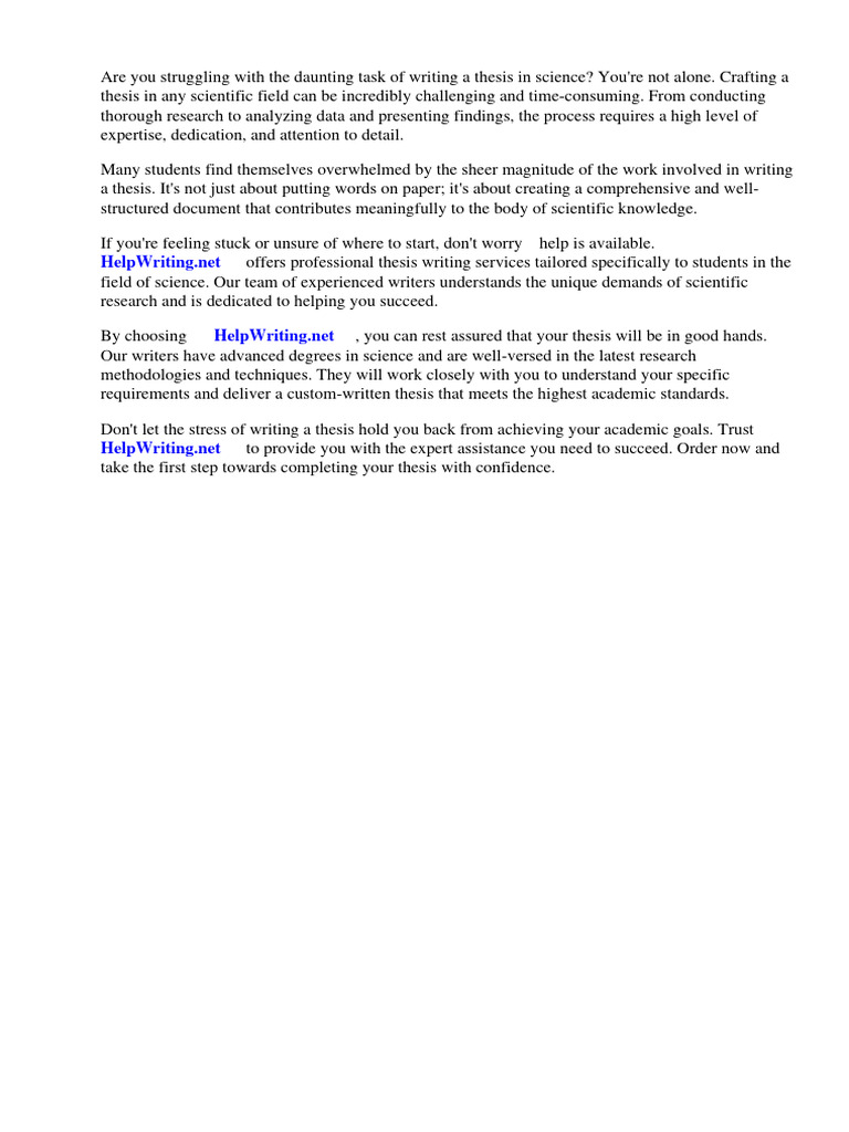 Thesis Science Example | PDF | Thesis | Doctor Of Philosophy