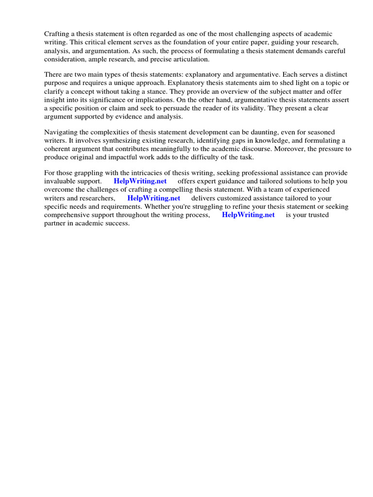 Mastering Thesis Statement Creation | PDF | Essays | Thesis