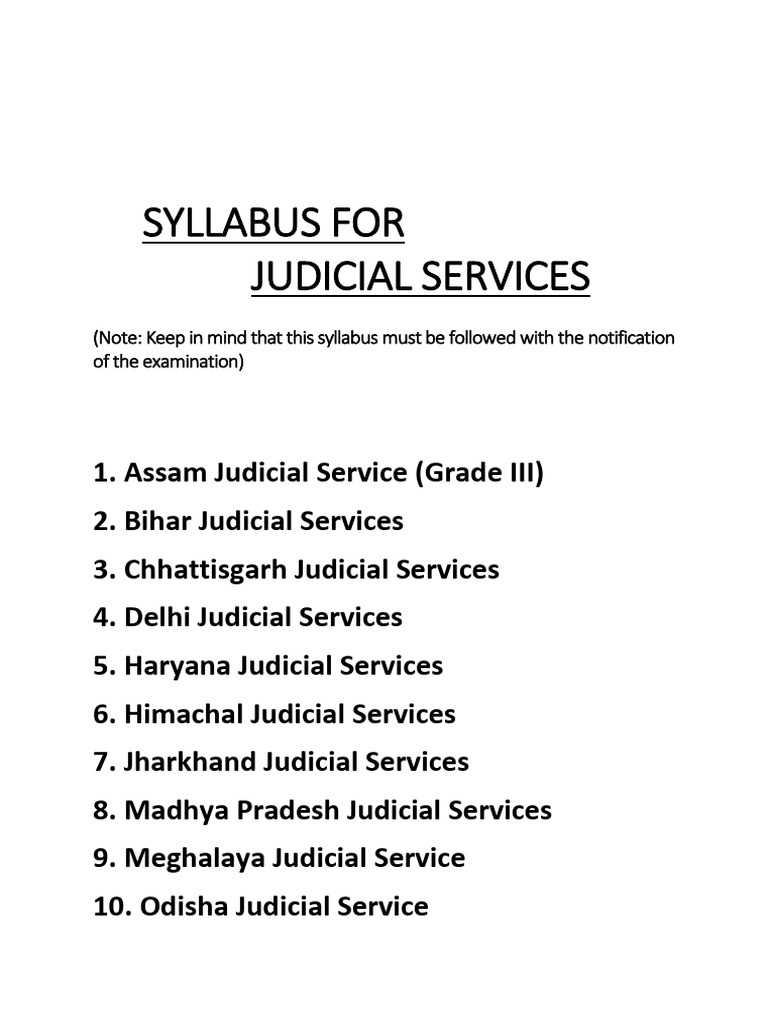 Judiciary Exam Syllabus Overview | PDF | Advocate | Evidence (Law)