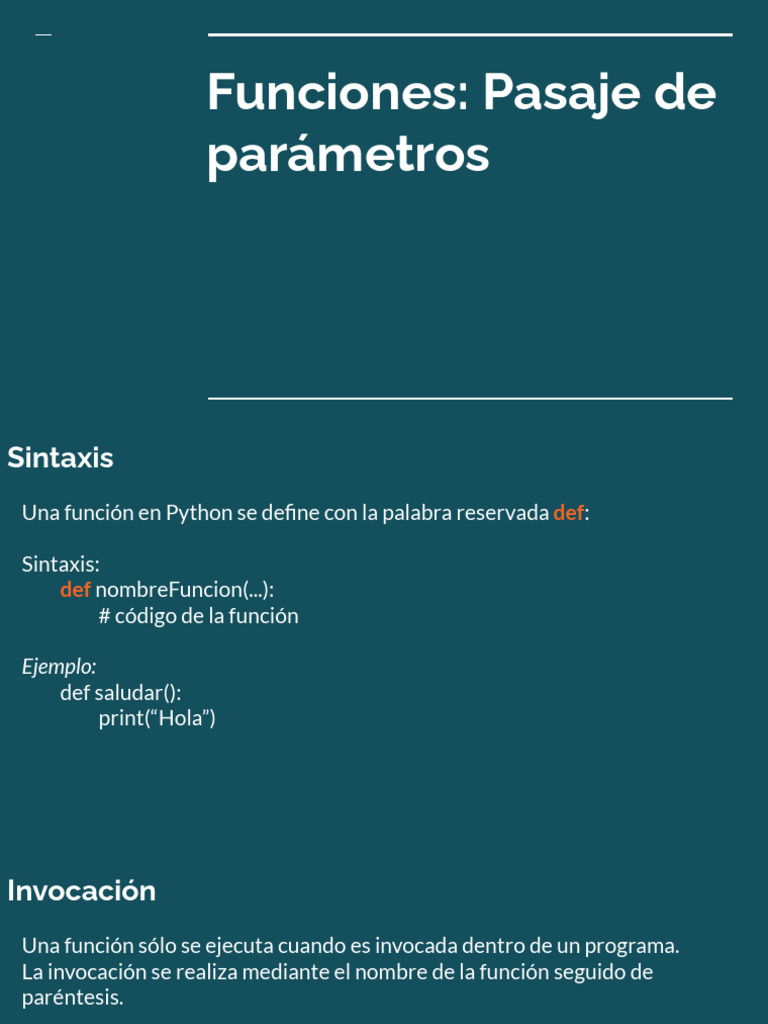 1)Repaso de Funciones | PDF | Python (lenguaje de programación) | Función (Matemáticas)