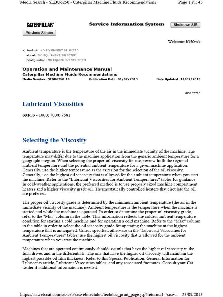 7 - Lubricant Viscosities | PDF | Motor Oil | Lubricant