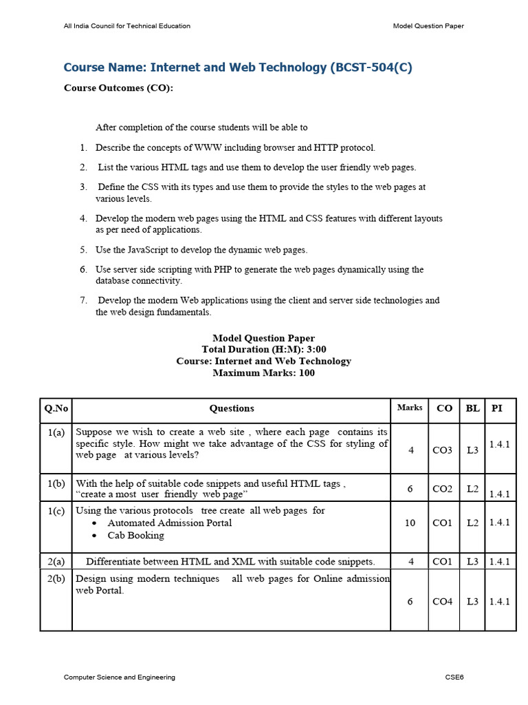 Internet Web Technology | PDF | World Wide Web | Internet & Web