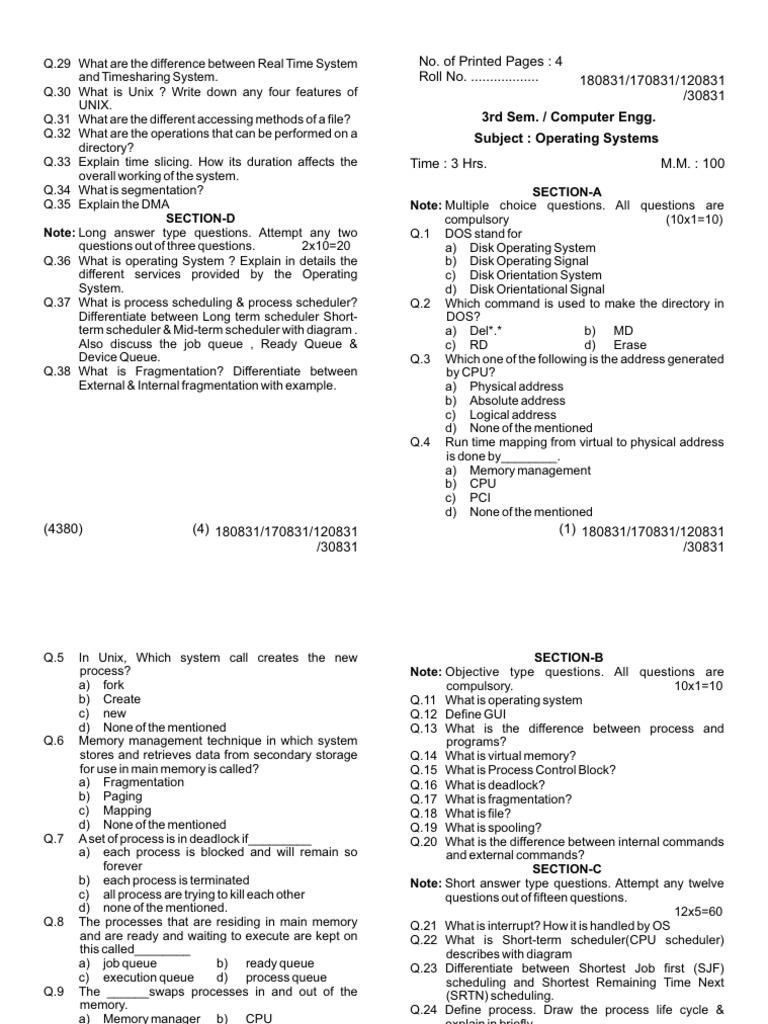 Diploma Operating Systems 3rd Sem | PDF | Scheduling (Computing ... Diploma Operating Systems 3rd Sem | PDF | Scheduling (Computing ...