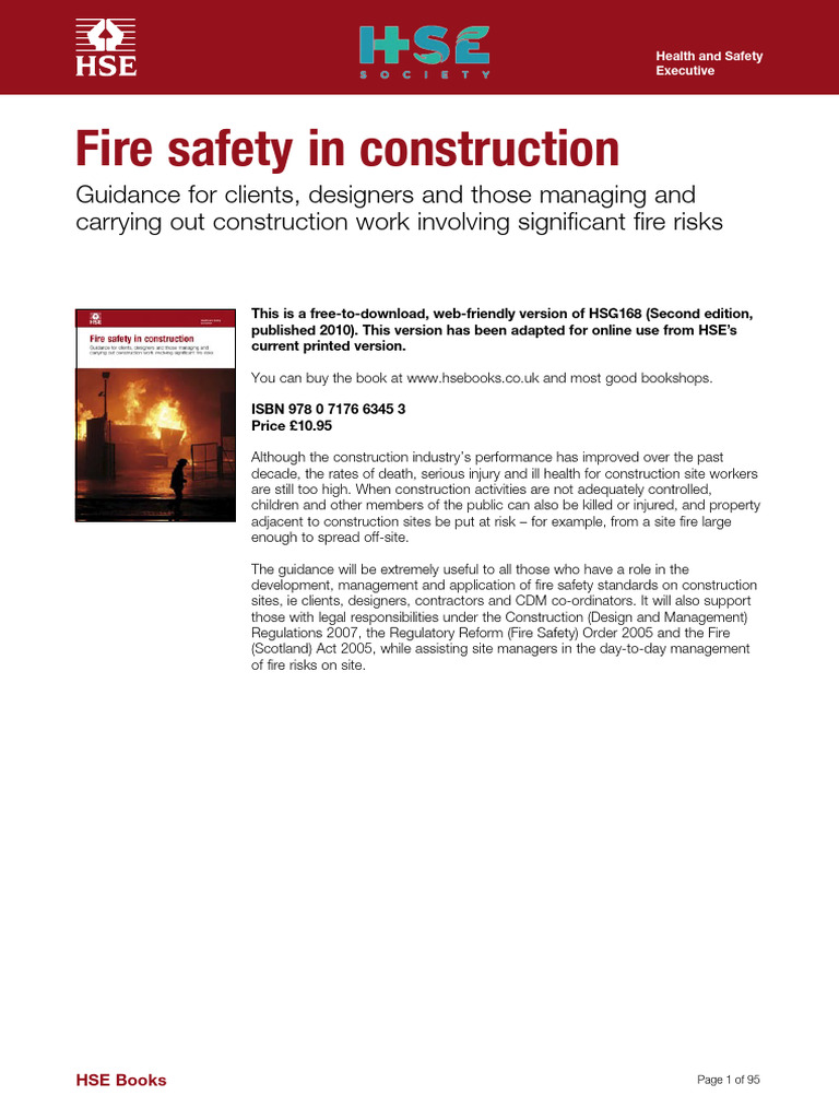 Fire Safety in Construction | PDF | Fires | Combustion