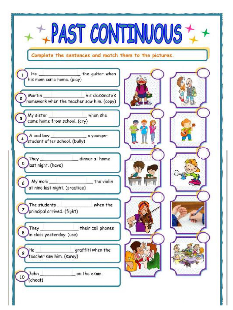 Past Continuous | PDF