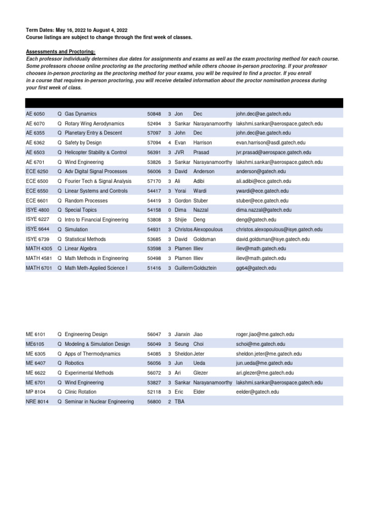 Math 6701 Course Details and Dates | PDF | Computers